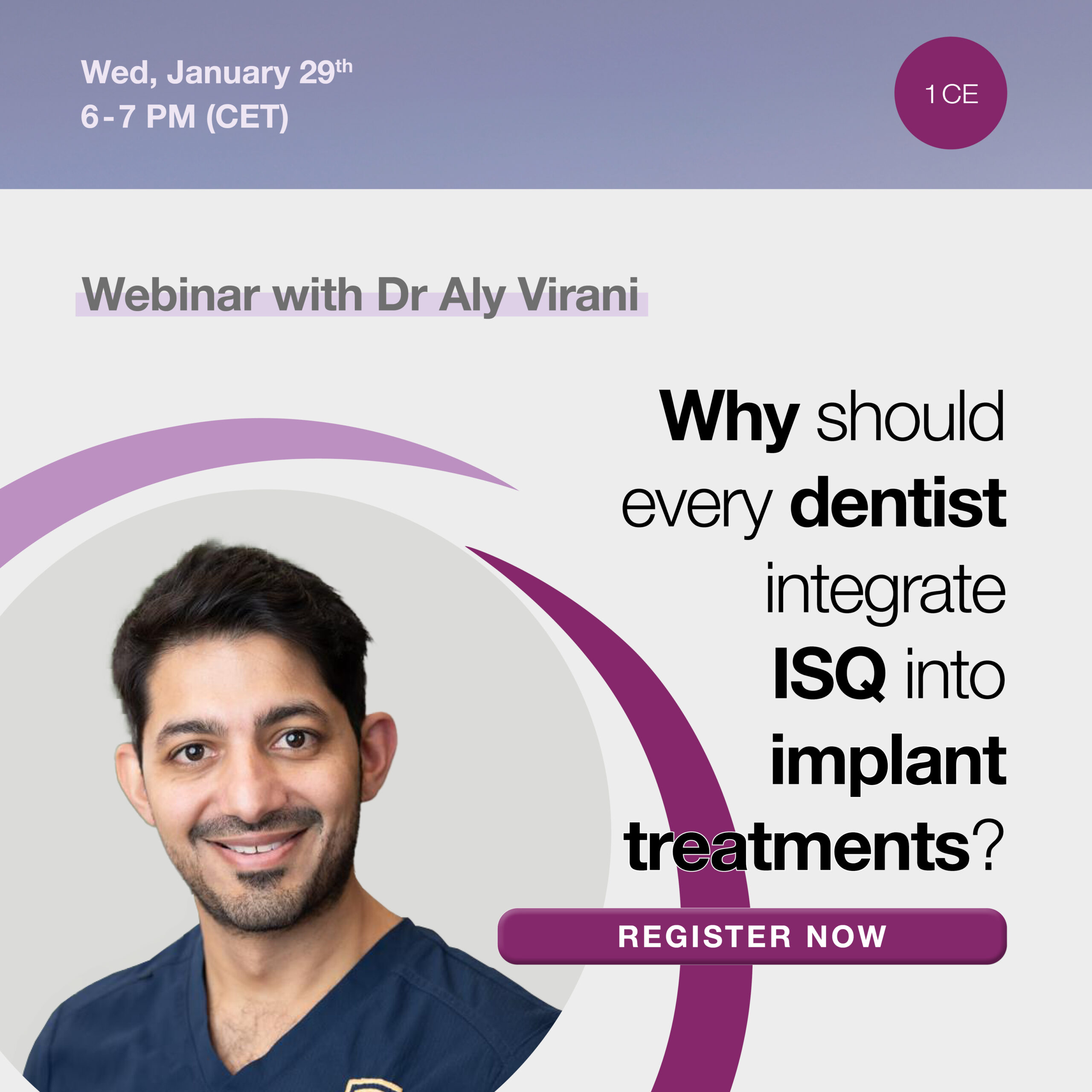 Free Webinar with Dr. Aly Virani - Osstell®